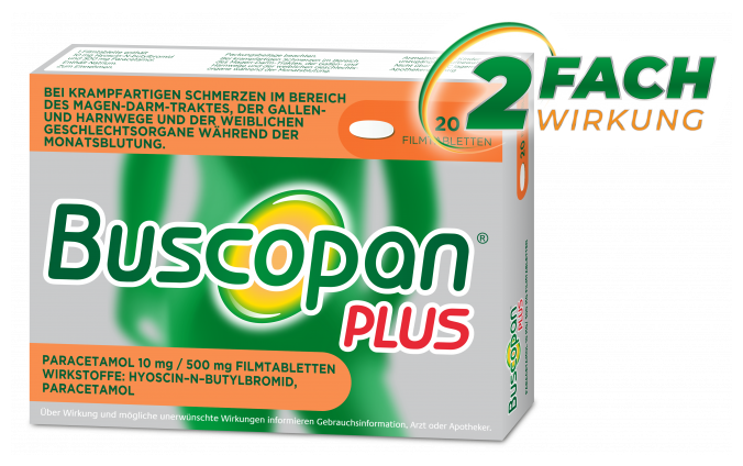 Buscopan plus Paracetamol 10 mg/ 500 mg Filmtabletten kaufen | Valsona.at