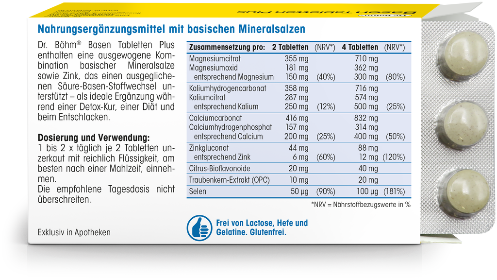 Dr. Böhm Basen Tabletten Plus kaufen | Valsona.at