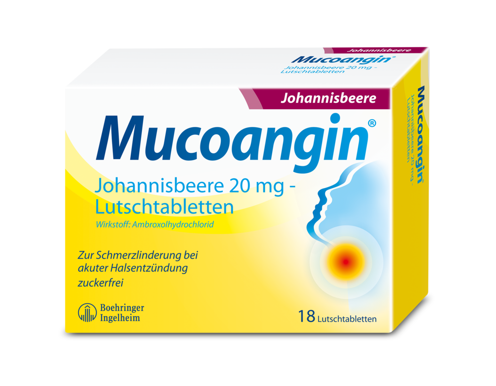 Mucoangin Lutschtabletten gegen Halsschmerzen Johannisbeere von ...