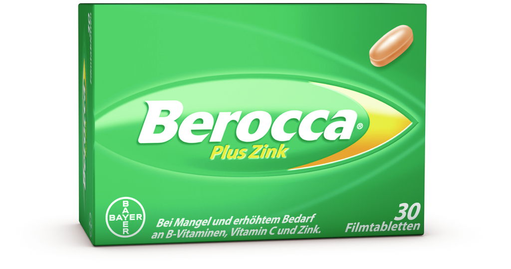 Berocca Plus Zink - Filmtabletten von Bayer | Valsona.at